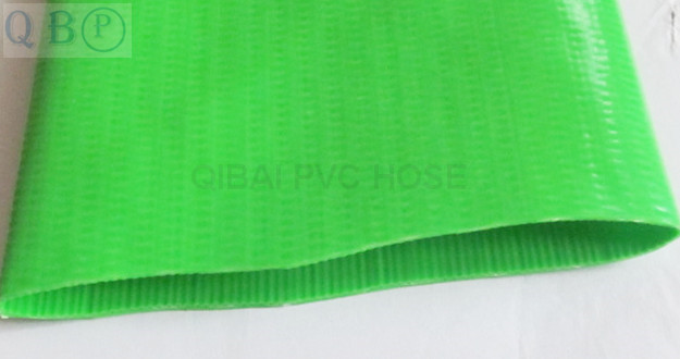 PVC green reinforced layflat hose – QIBAI PVC HOSE